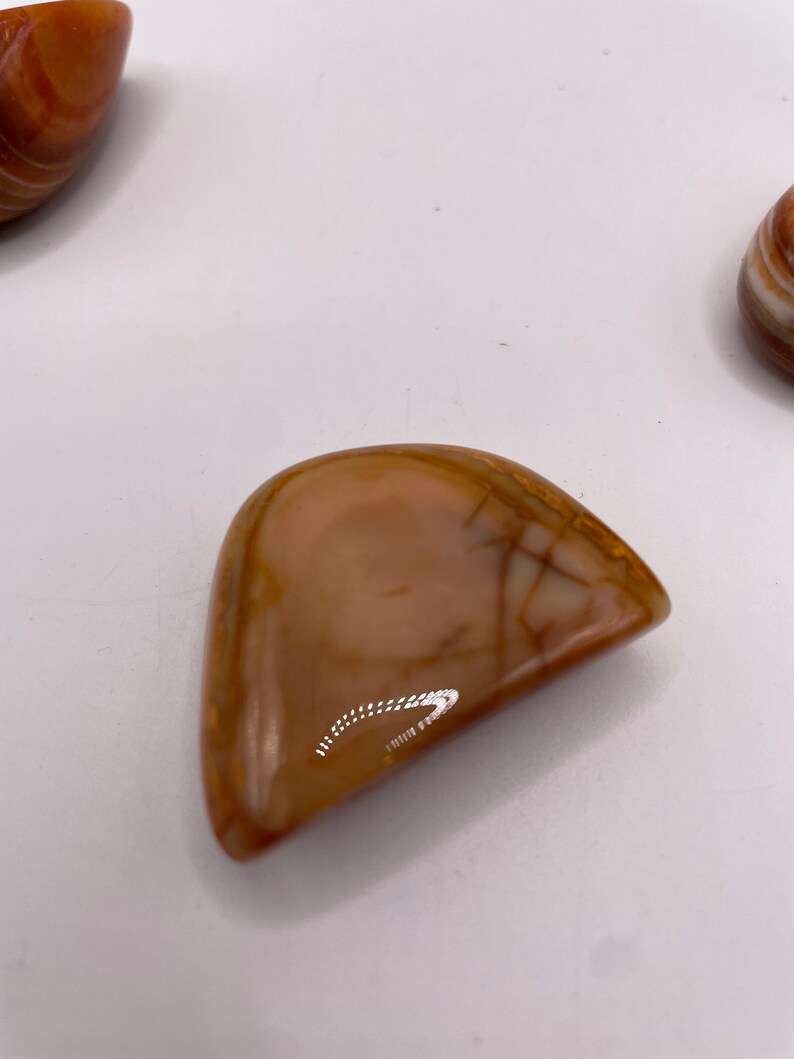 Three Bahia Agates Tumbled and Polished Waterline Banding - Etsy