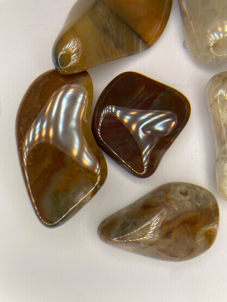 Prairie Agates 8 Stones Tumbled and Polished - Etsy
