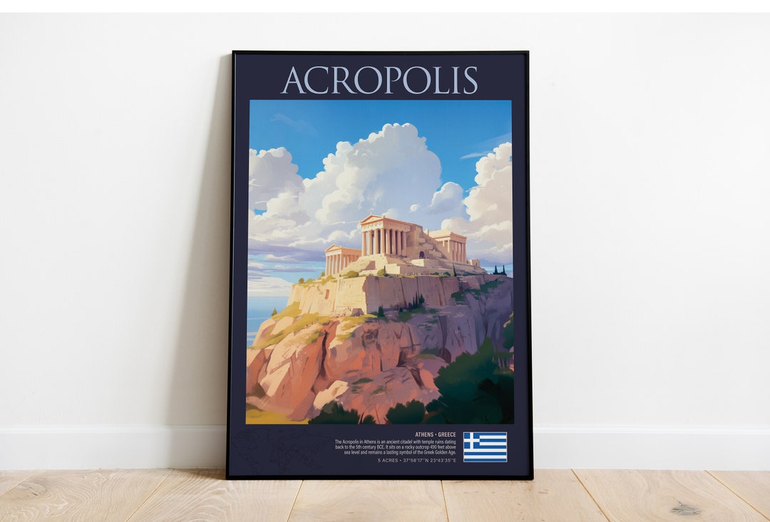 Acropolis Print Acropolis Poster Wall Art Contemporary Art Abstract Art ...