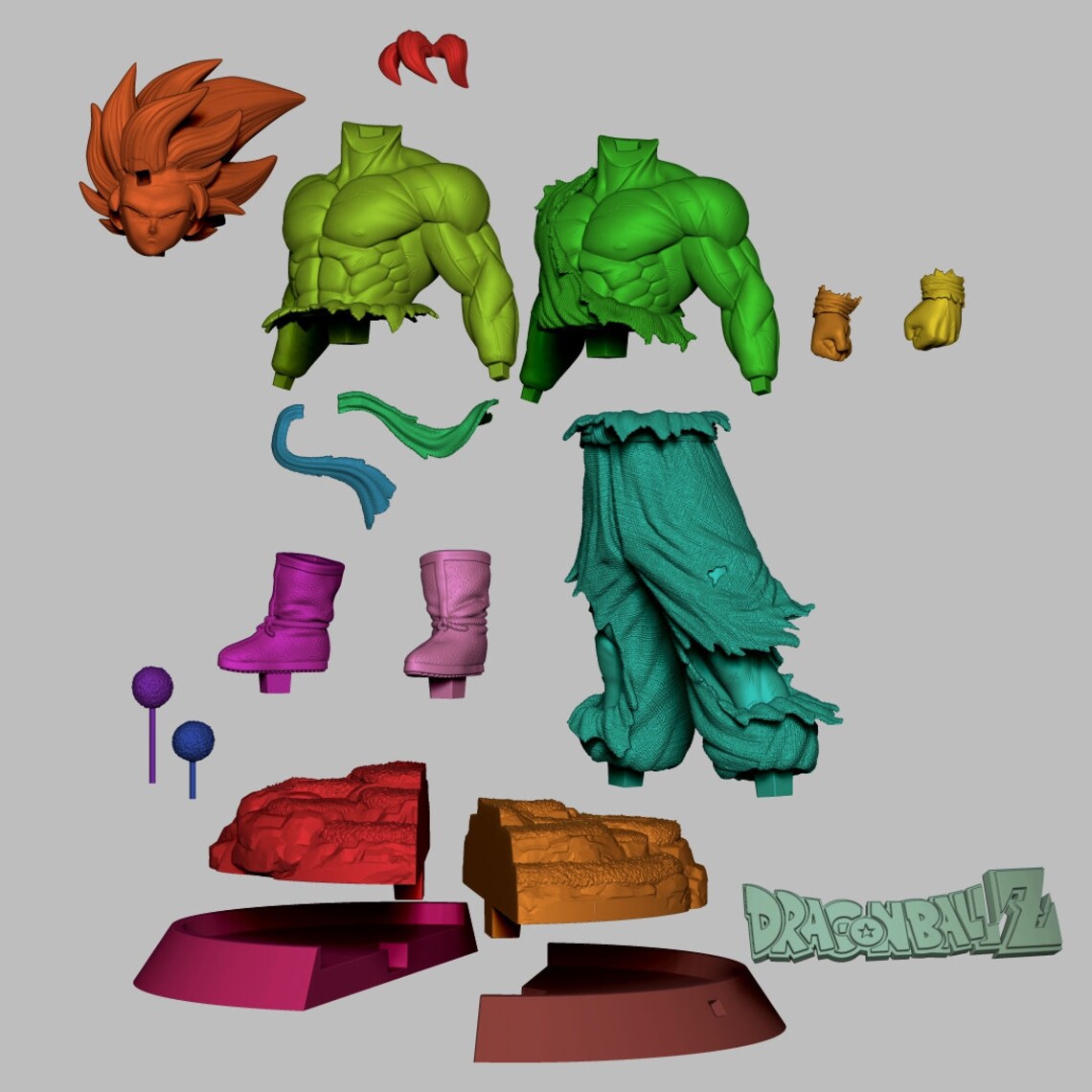 Goku SSJ Premium Figurine Stl File Fan Art - Etsy