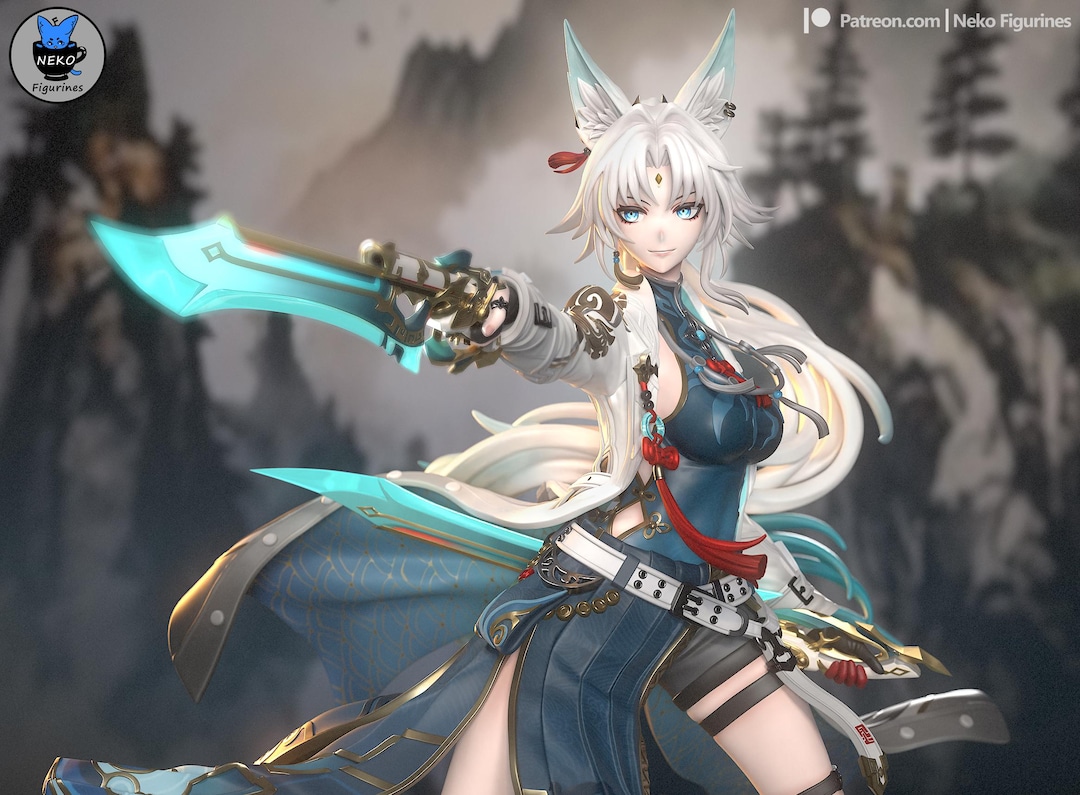 Fei Xiao HSR Premium Supported Figurine Stl File Fan Art - Etsy