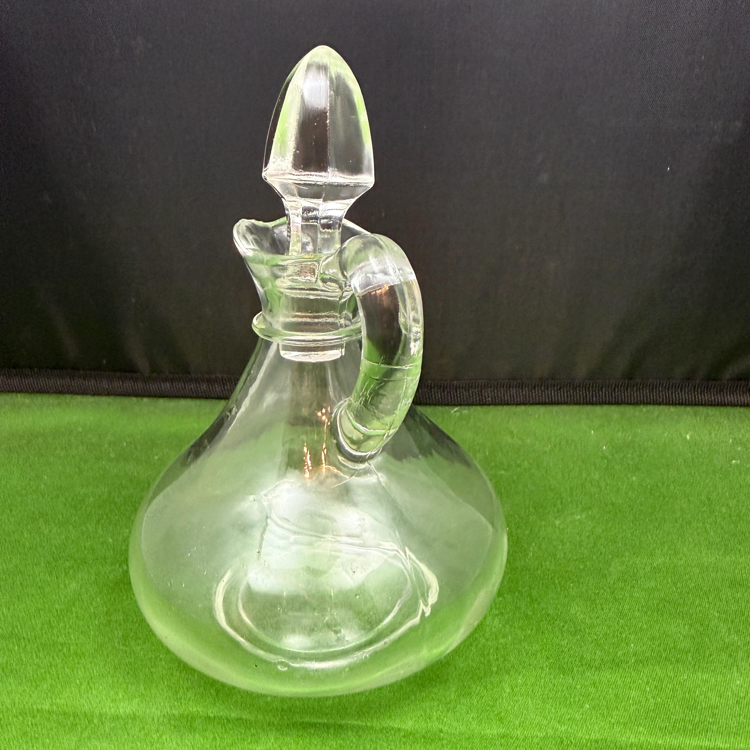Vintage Anchor Hocking Clear Glass Oil or Vinegar Cruet - Etsy