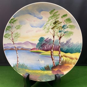 Vintage Hand Painted Decorative Plates - Etsy