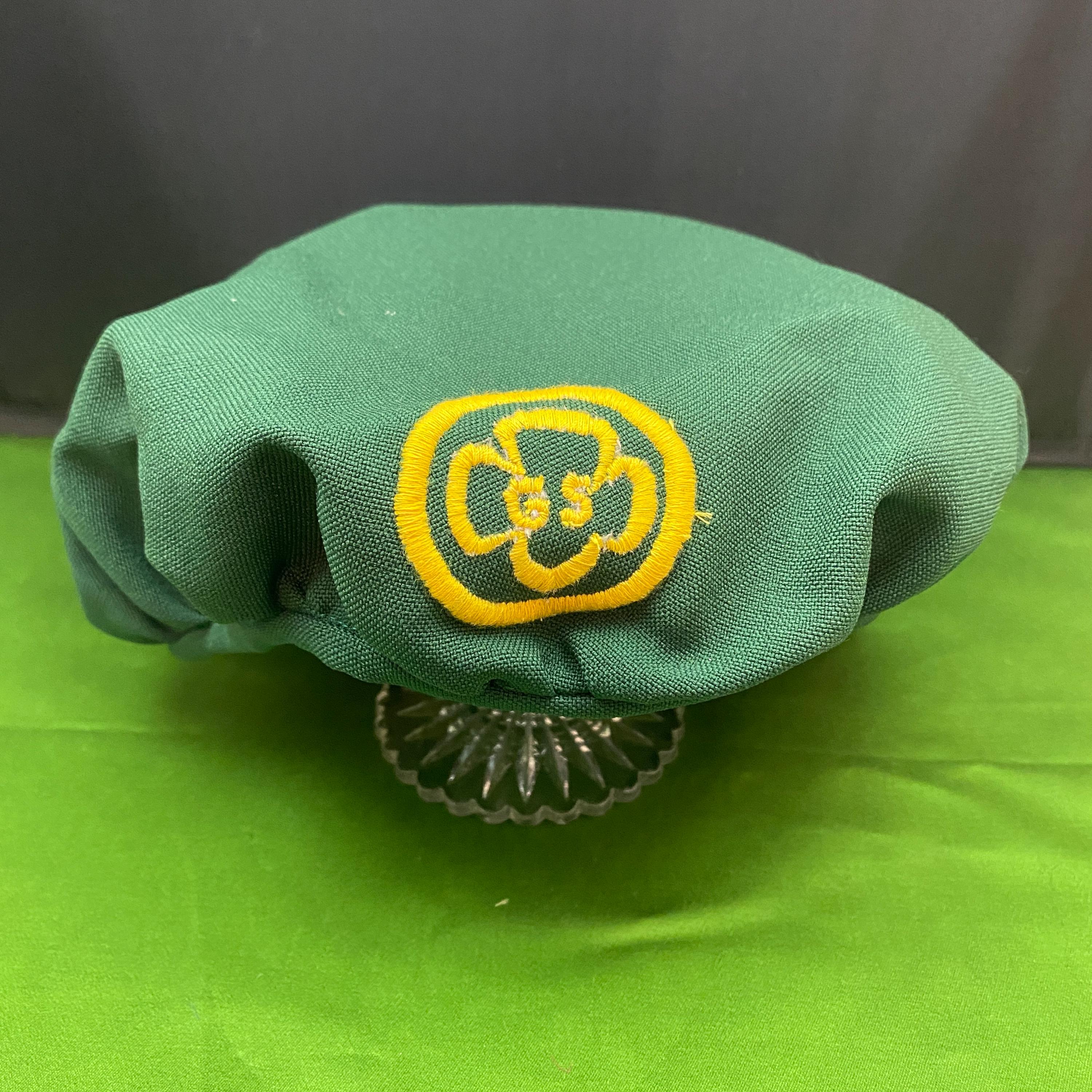 Vintage Twill Girl Scout Beret W/ Yellow Embroidered Logo - Etsy