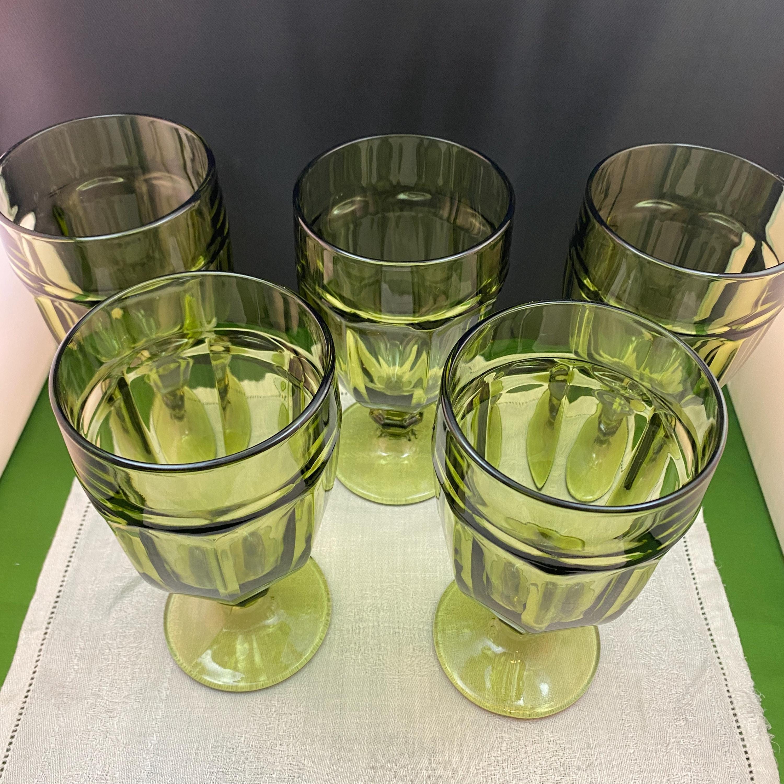 Libbey Duratuff Gibraltar Olive Green Iced Tea Goblet, Set of 4 - Etsy
