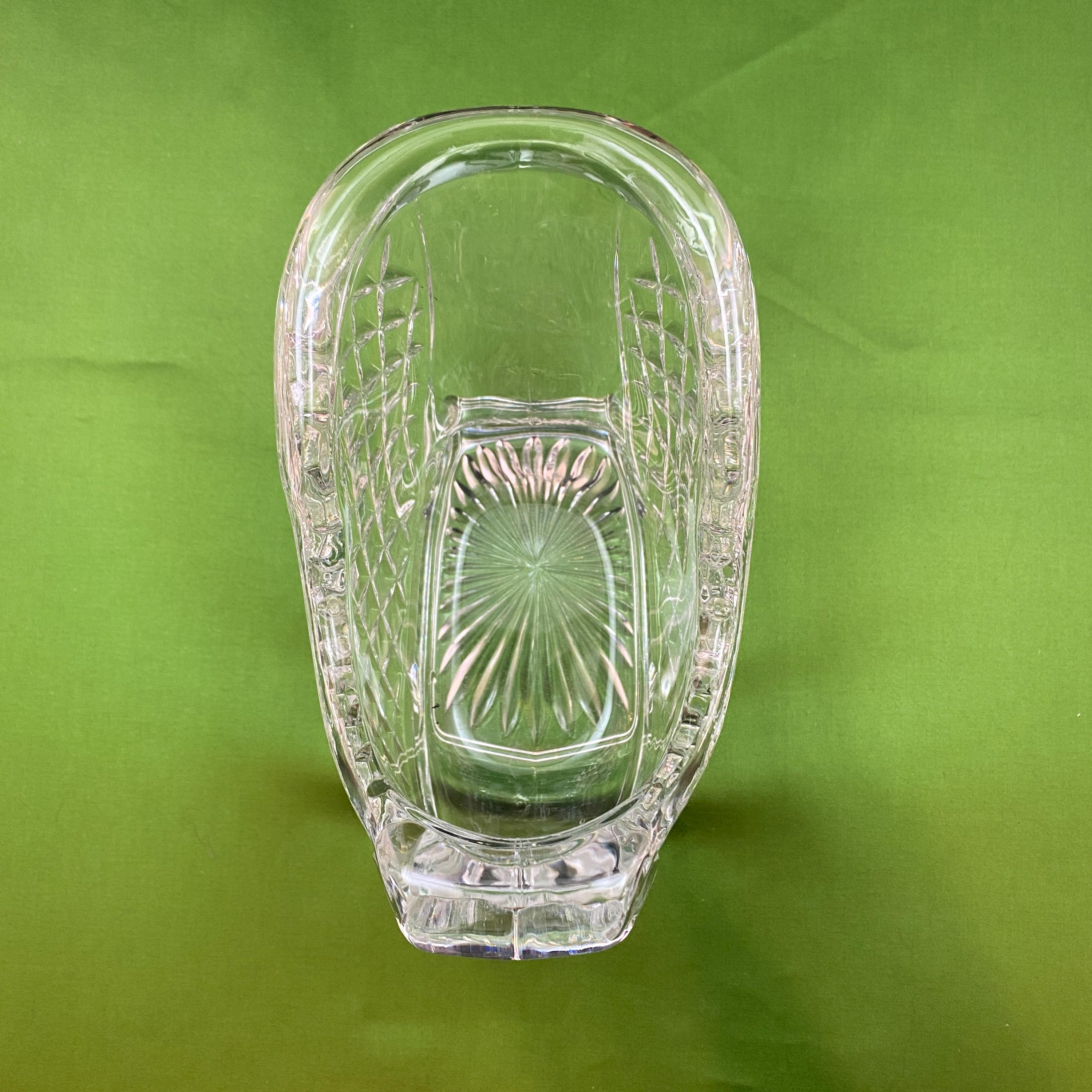 Lead Crystal Santa Sleigh; Candy, Cookie, or Decor Dish - Etsy