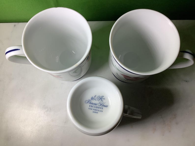 Princess House Porcelain Floral Pedestal Coffee Mug, 8 Oz - Etsy