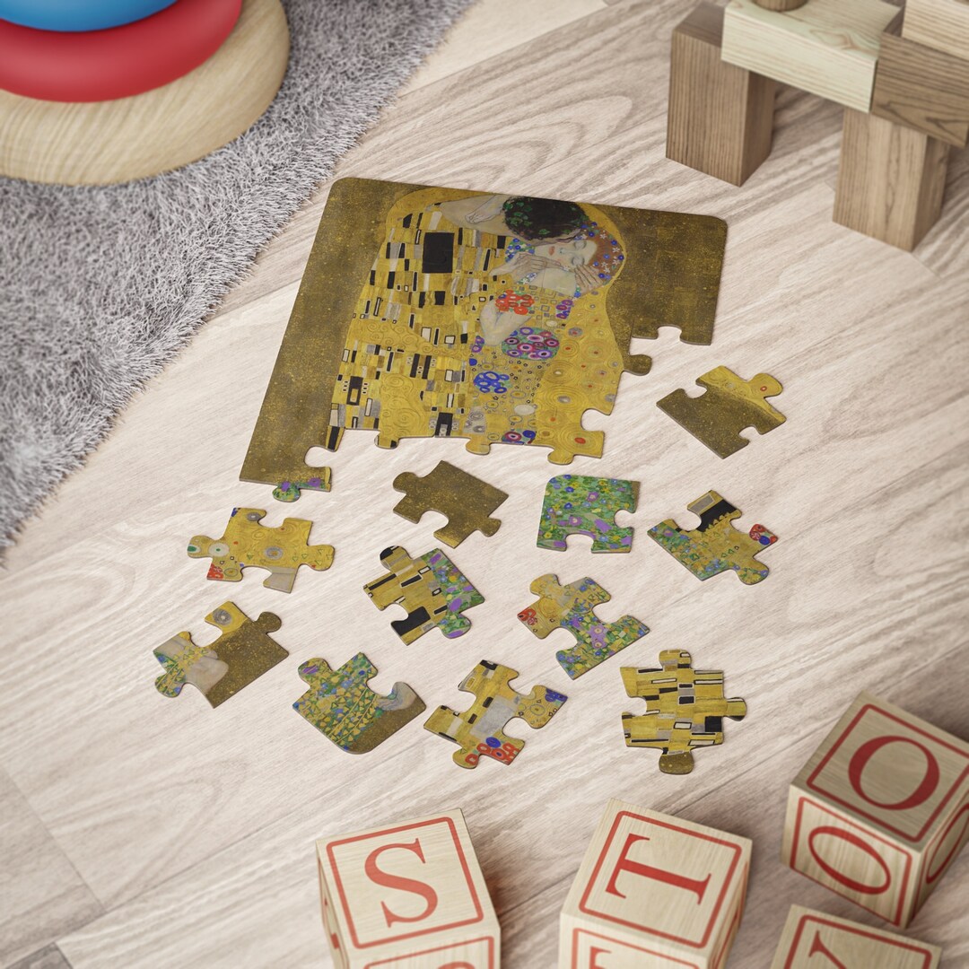 Kids, the Kiss, Gustav Klimt, Art, Puzzle, 30-piece, Educational, Art ...