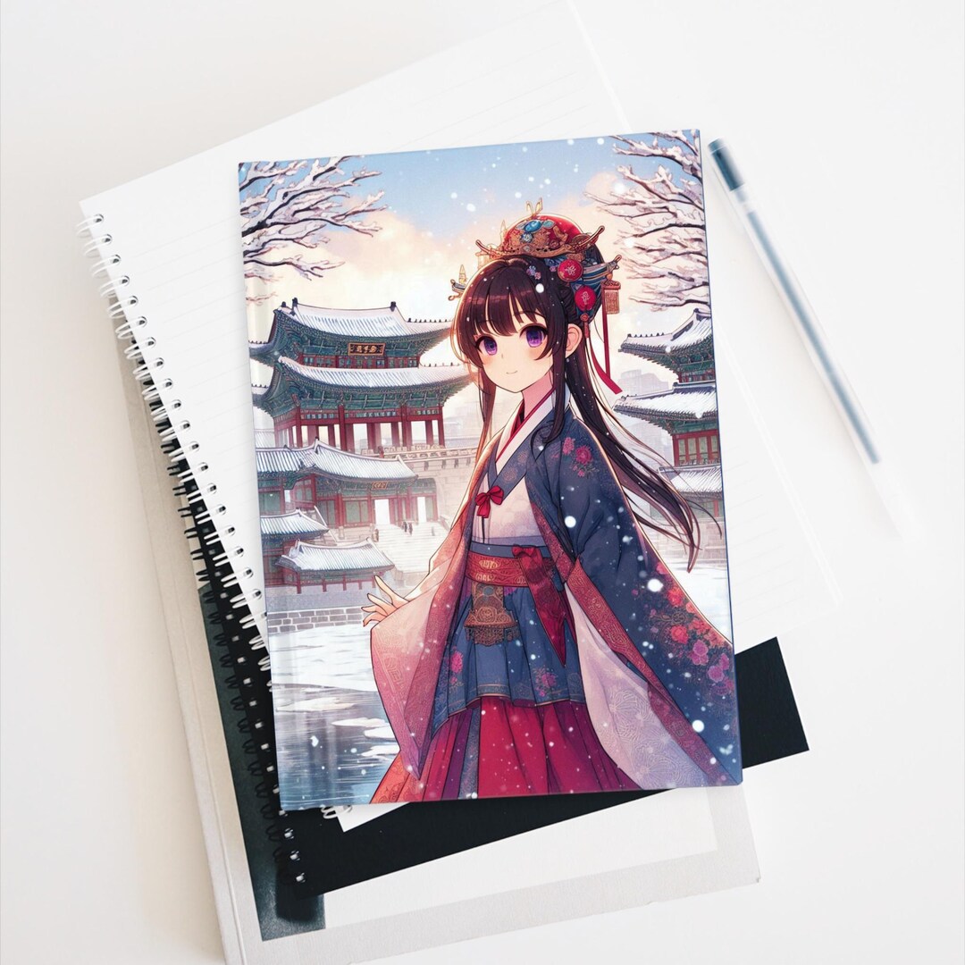 Anime Girl Korean Palace Journal: Joseon Art Hardcover Notebook - Etsy