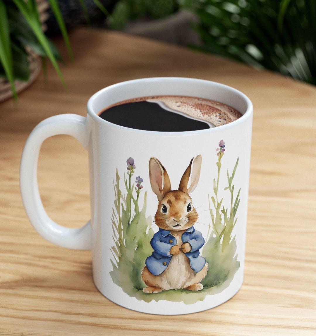 Peter Rabbit Ceramic Mug, Beatrix Potter Spring Decor - Etsy