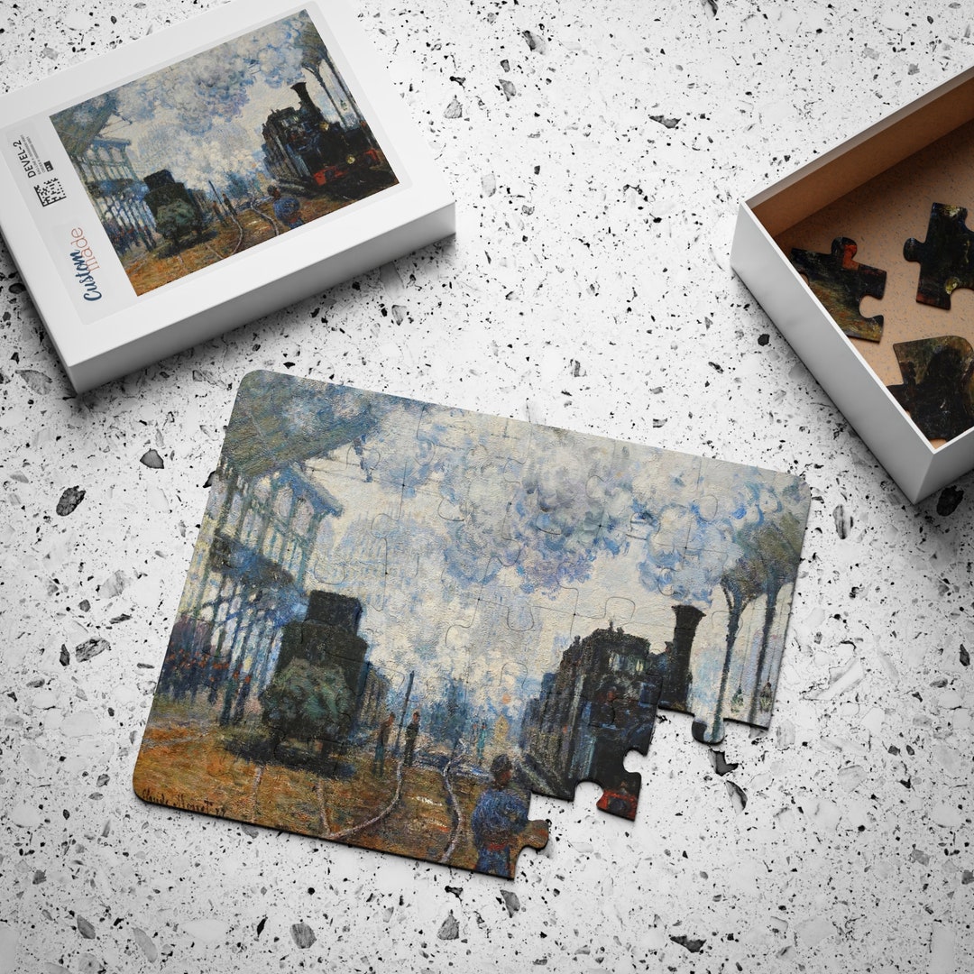 Kid, Child, Claude Monet, Train, Puzzle, 30-piece, Educational ...