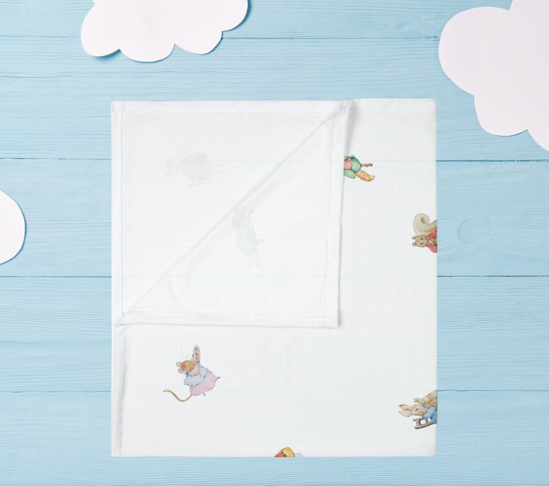 Peter Rabbit, Beatrix Potter, Characters, Baby, Swaddle Blanket - Etsy