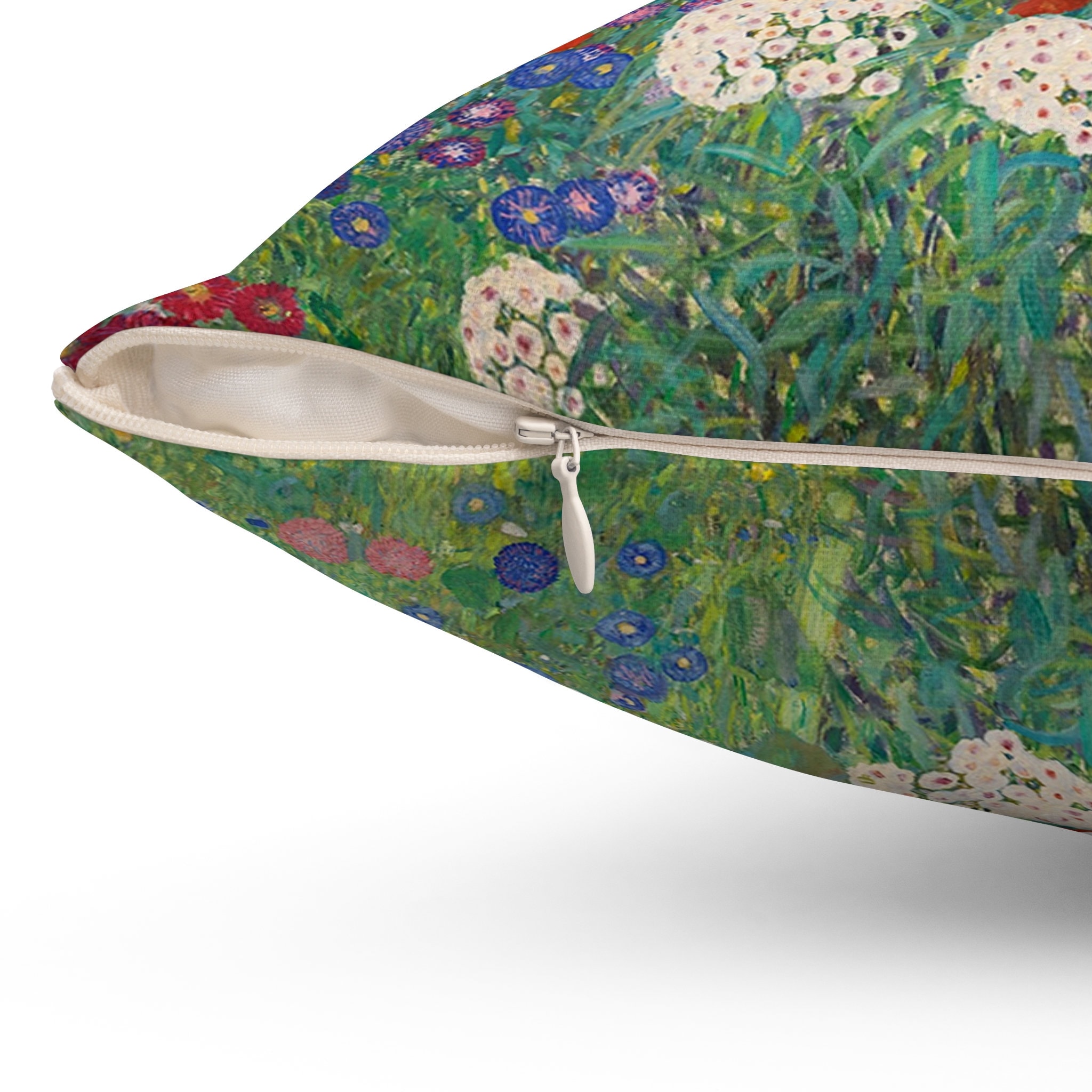 Gustav Klimt, Farm Garden, Sunflowers, Square, Pillow, Summer, Home ...