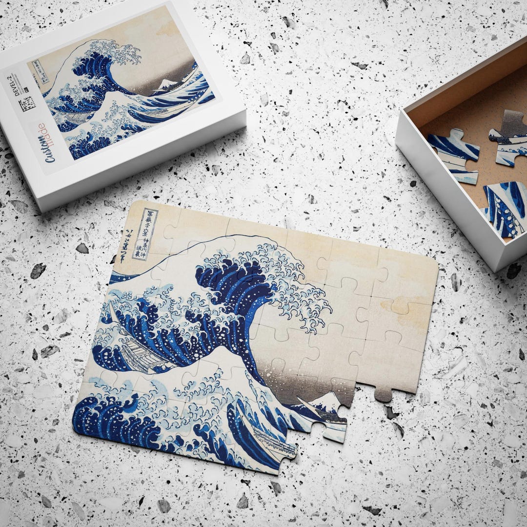 Kids Puzzle, Hokusai the Great Wave, Educational Classroom Gift, Art ...