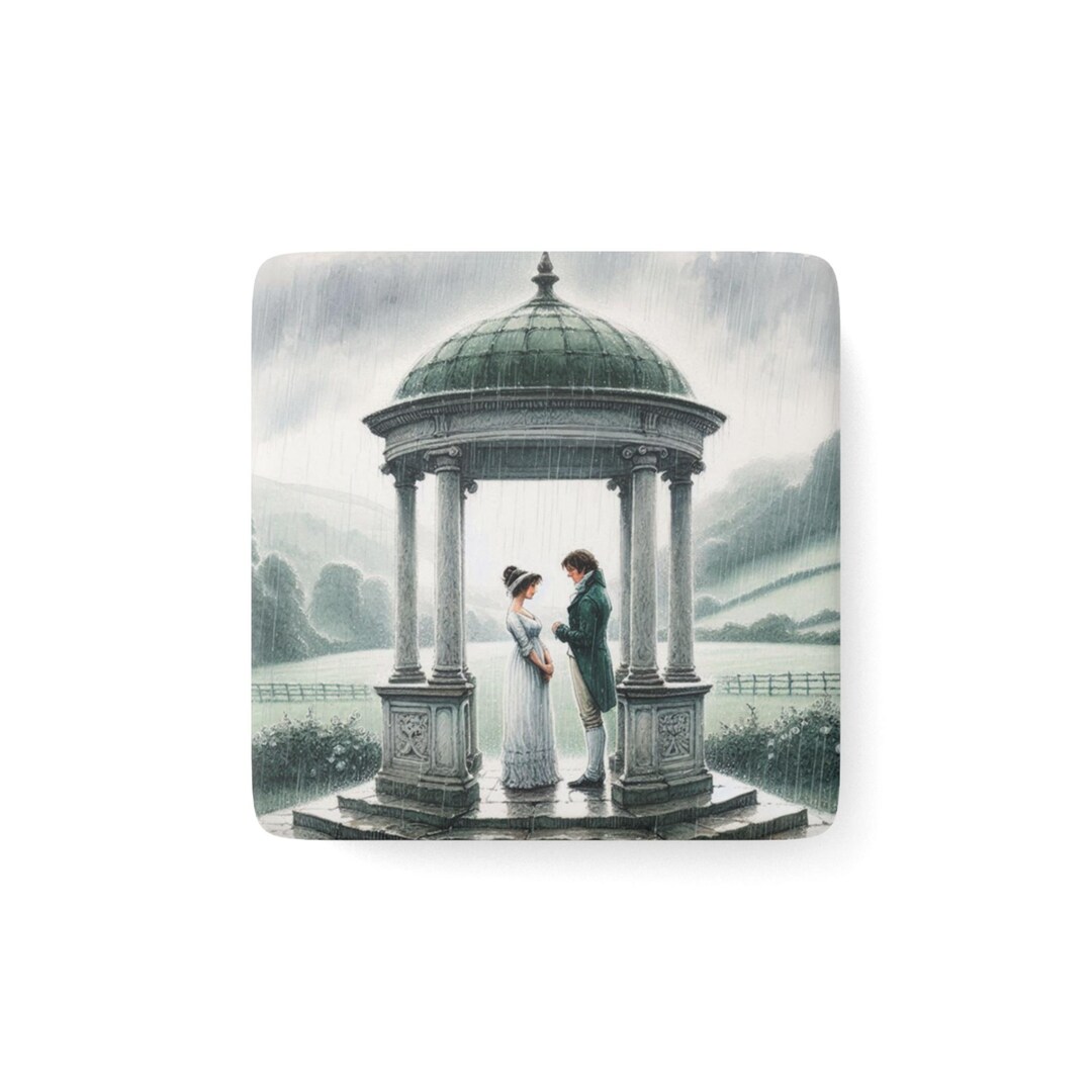 Porcelain Magnet, Pride and Prejudice Charming Square Decor for Home ...