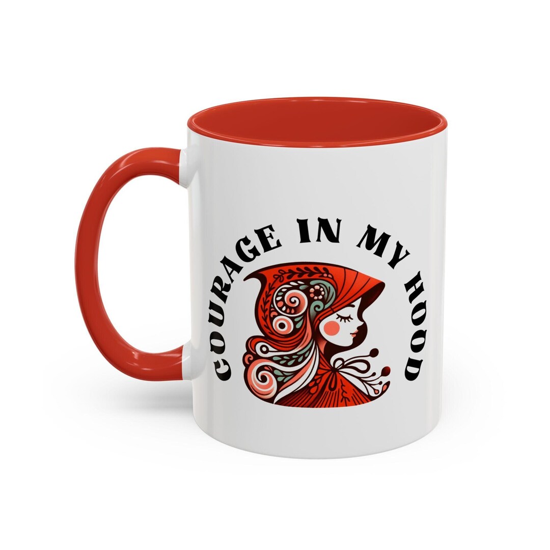 Fairy Tale Mug, Little Red Riding Hood, Courage, Gift for Her, Girls, Forest Theme Mug, 11oz ...