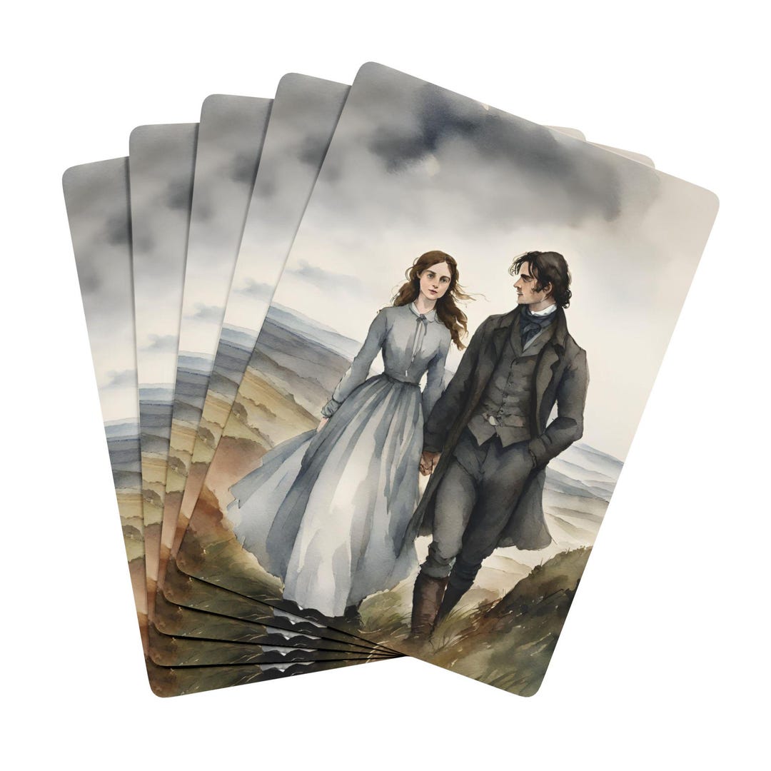 Wuthering Heights Poker Cards: Classic Literature Card Game - Emily ...