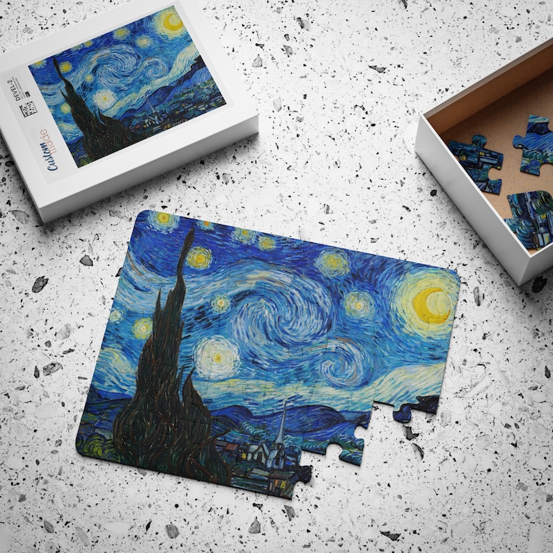 Starry Night Puzzle: Van Gogh Art, Kids 30-piece Puzzle - Etsy