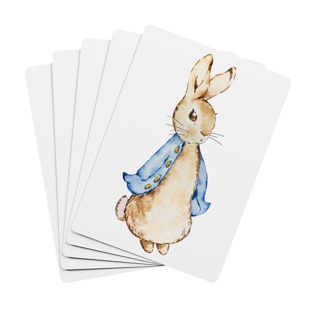Peter Rabbit Playing Cards, Beatrix Potter Inspired Card Deck | Classic ...