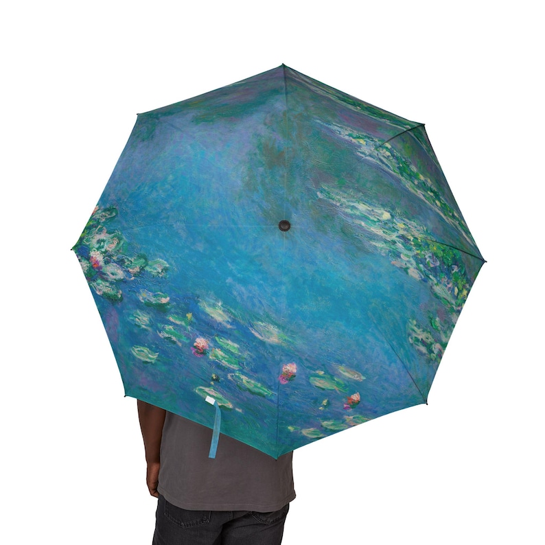 Monet Water Lilies Umbrella: Impressionist Art Floral Rain Umbrella - Etsy