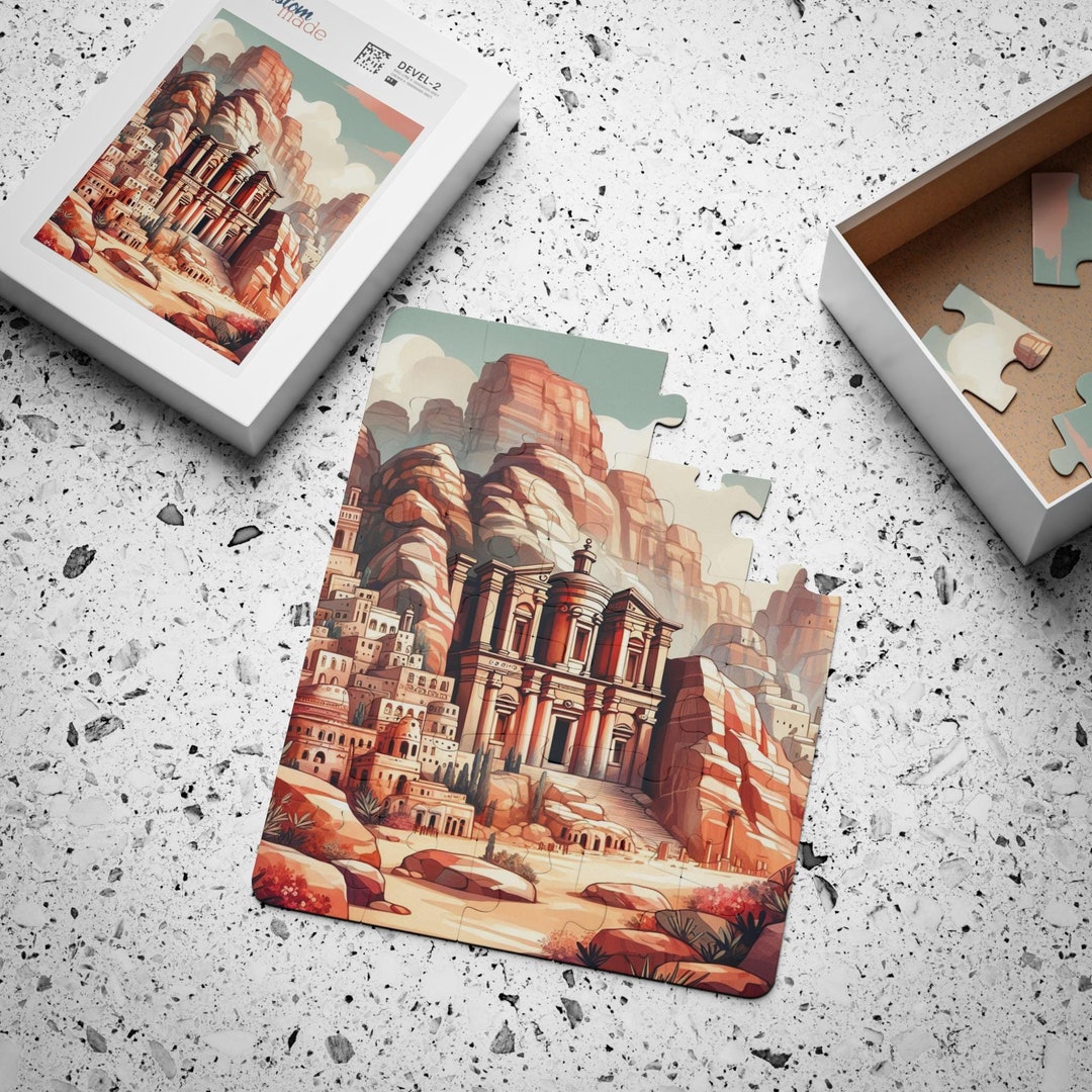 Petra Jordan Puzzle: 30-piece Geography Learning Toy - Etsy
