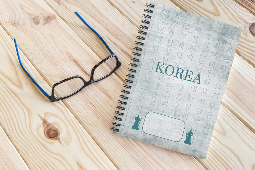 Vintage Korea Hangul Journal: South Korea Souvenir Spiral Notebook - Etsy