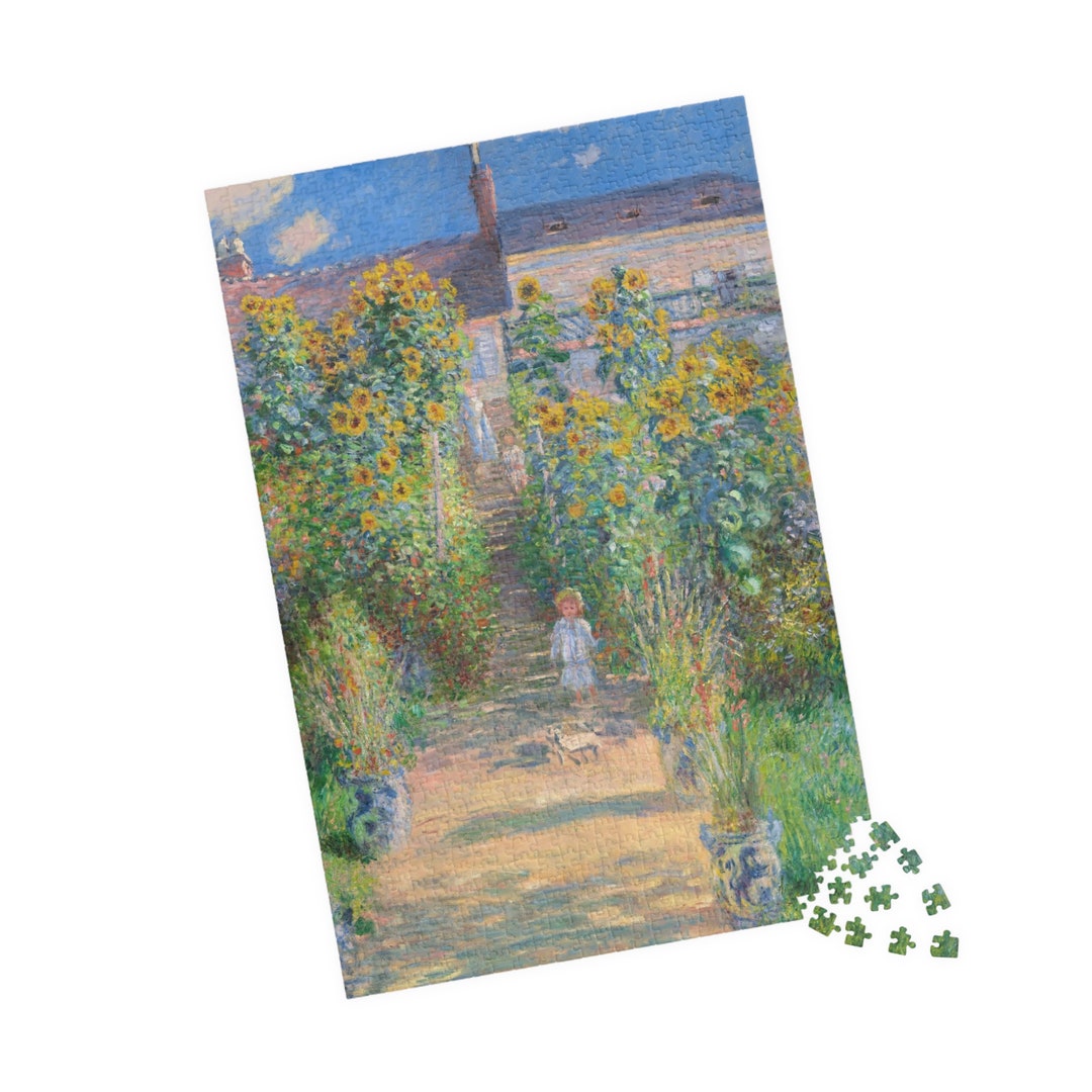 Claude Monet, the Artist's Garden at Vétheuil Puzzle, Educational Game ...