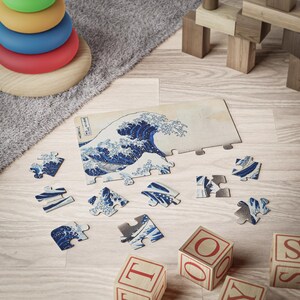 Kids Puzzle, Hokusai the Great Wave, Educational Classroom Gift, Art ...