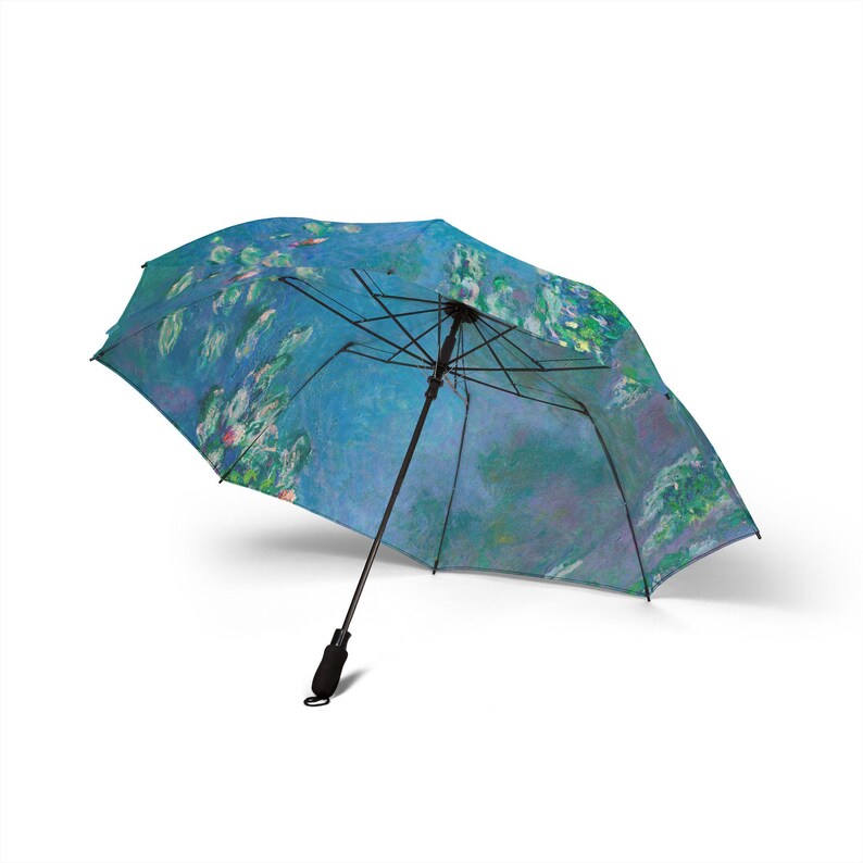 Monet Water Lilies Umbrella: Impressionist Art Floral Rain Umbrella - Etsy