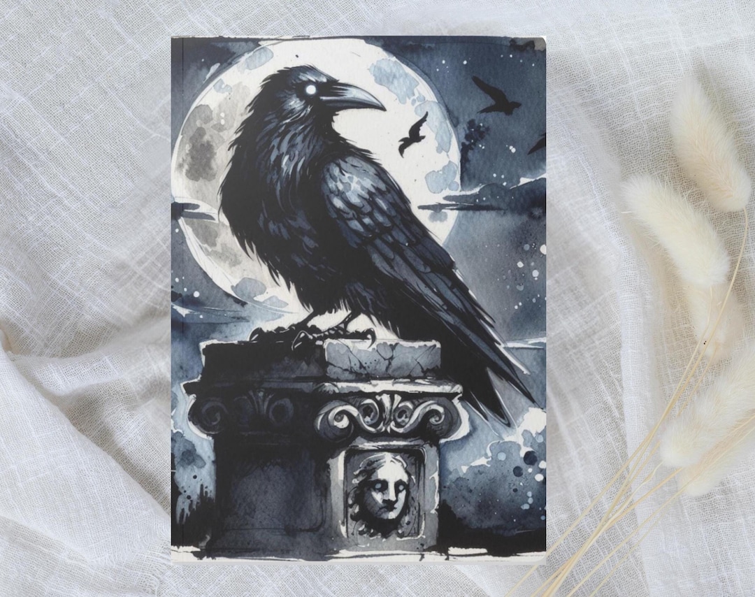 The Raven, Nevermore, Edgar Allan Poe, Poetry, Literary Notebook ...