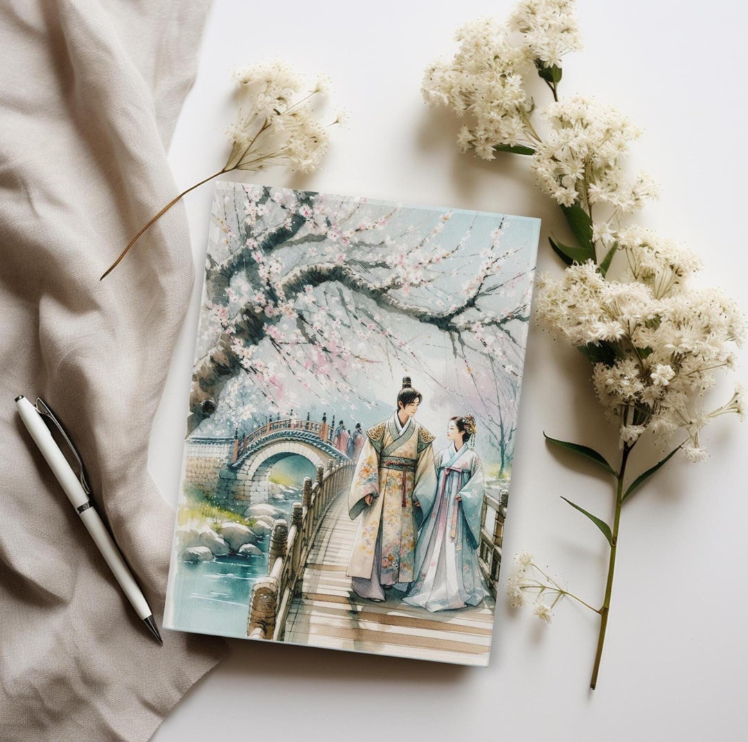Sakura Cherry Blossom Hardcover Journal Matte - Goryeo Historical Drama ...