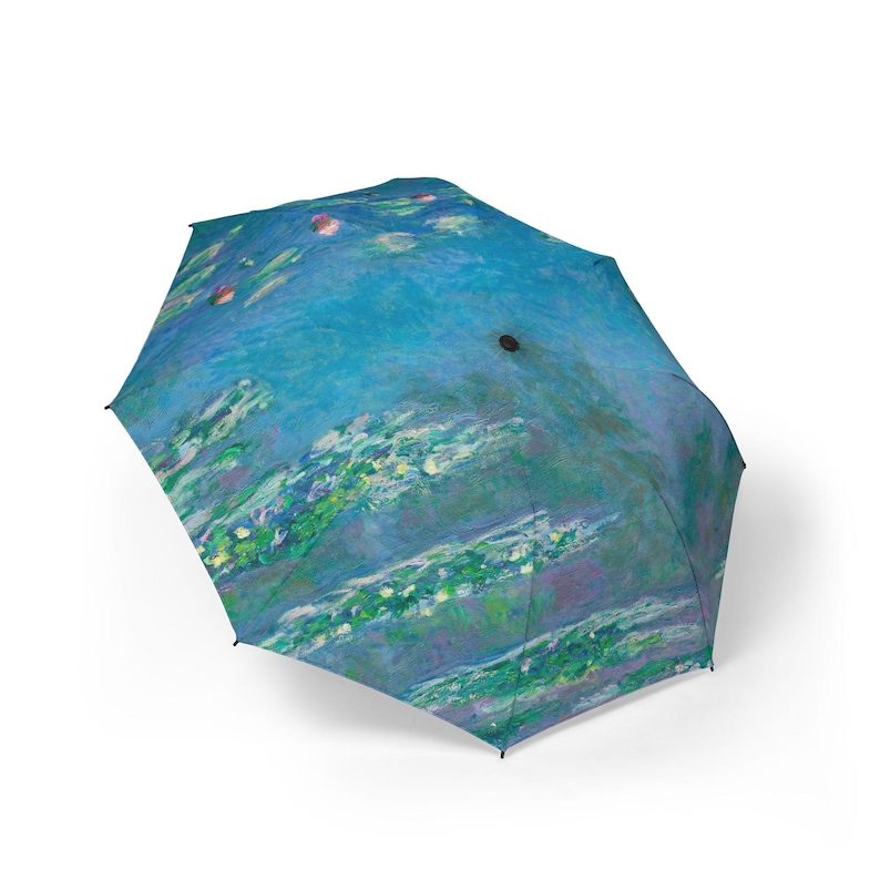 Monet Water Lilies Umbrella: Impressionist Art Floral Rain Umbrella - Etsy