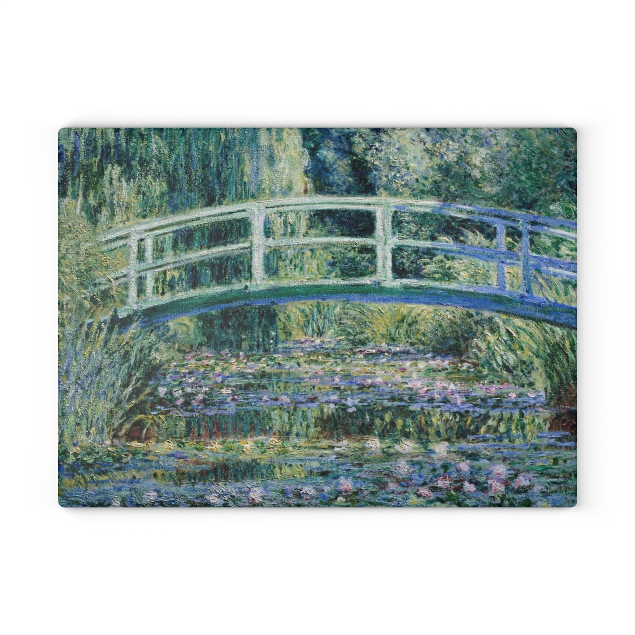 Claude Monet, Japanese Bridge, Impressionist, Glass Cutting Board - Etsy