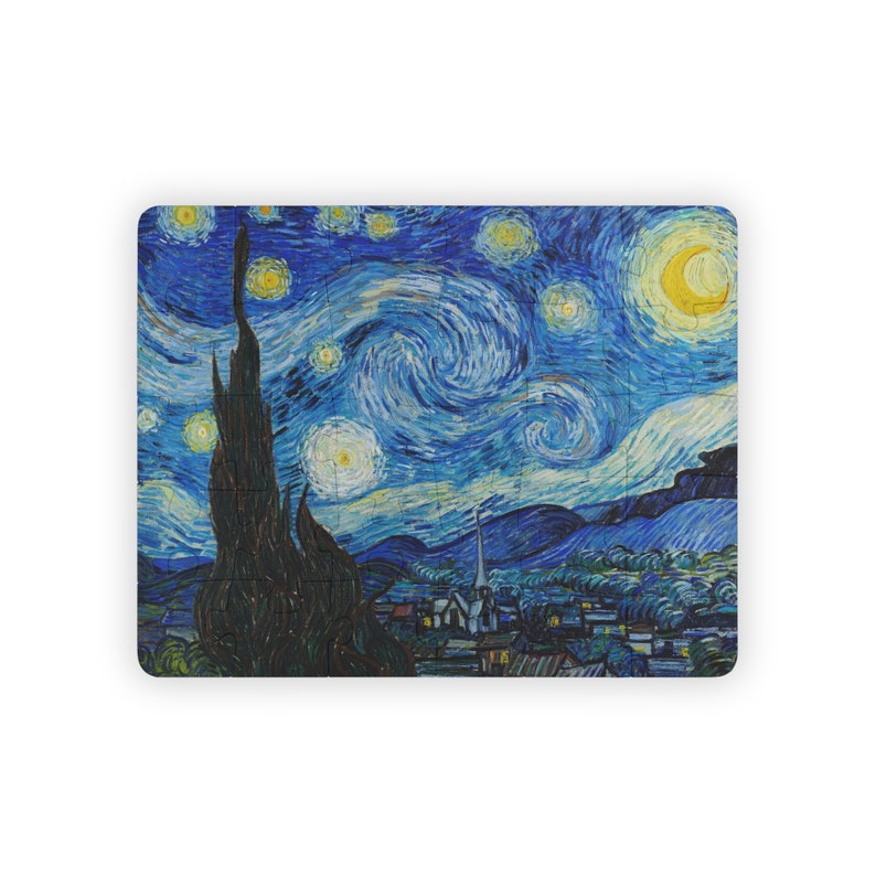 Starry Night Puzzle: Van Gogh Art, Kids 30-piece Puzzle - Etsy