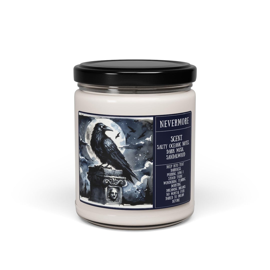 The Raven, Nevermore, Edgar Allan Poe, Poetry, Literary Candle, Fall ...