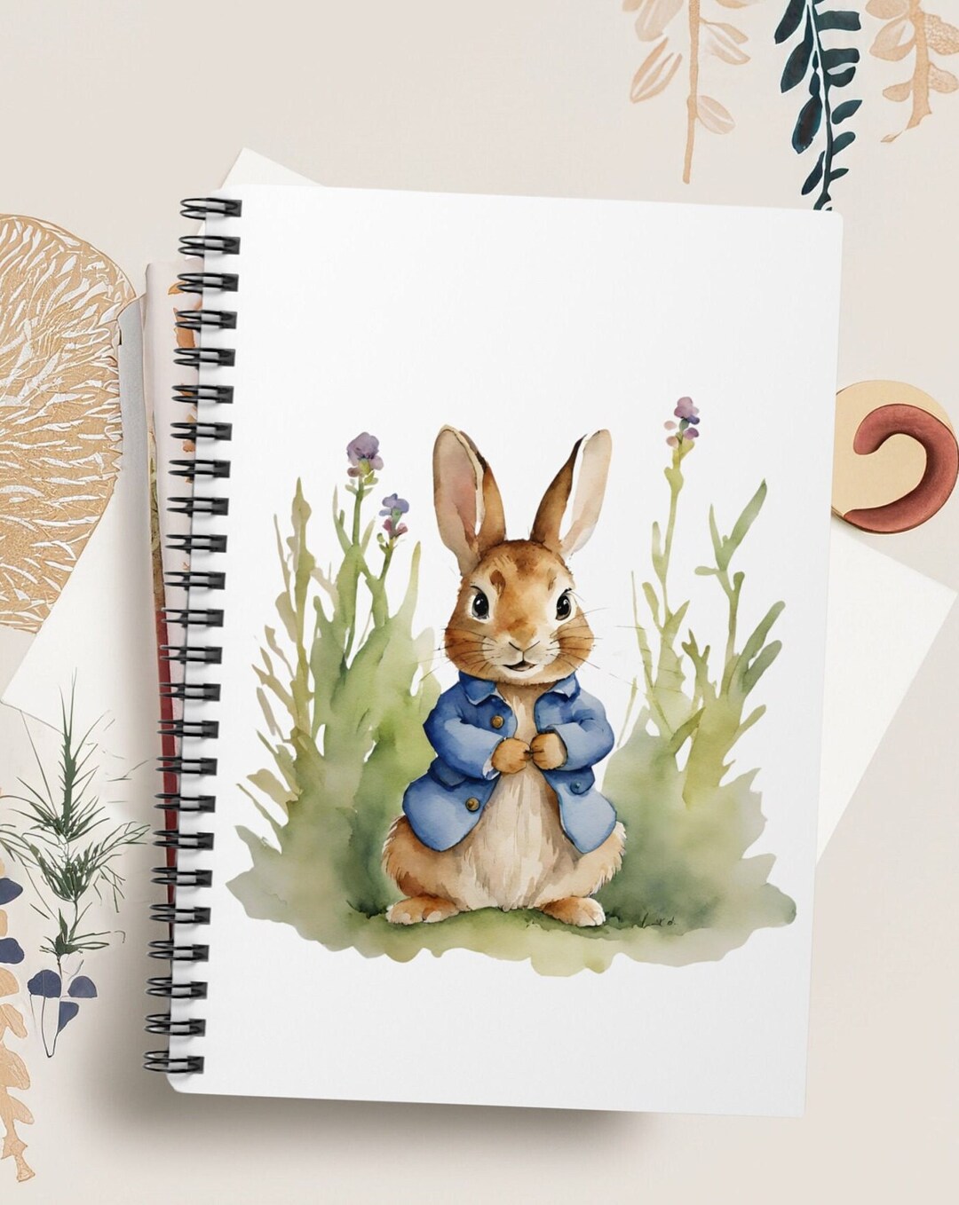 Easter, Peter Rabbit, Beatrix Potter, Gift, Spiral Notebook - Ruled ...