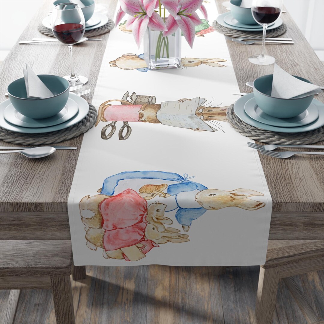 Peter Rabbit Table Runner, Beatrix Potter Easter Spring Decor - Etsy