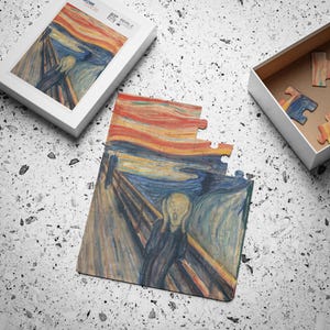 The Scream Edvard Munch Kids Puzzle, 30 Piece - Art Educational ...