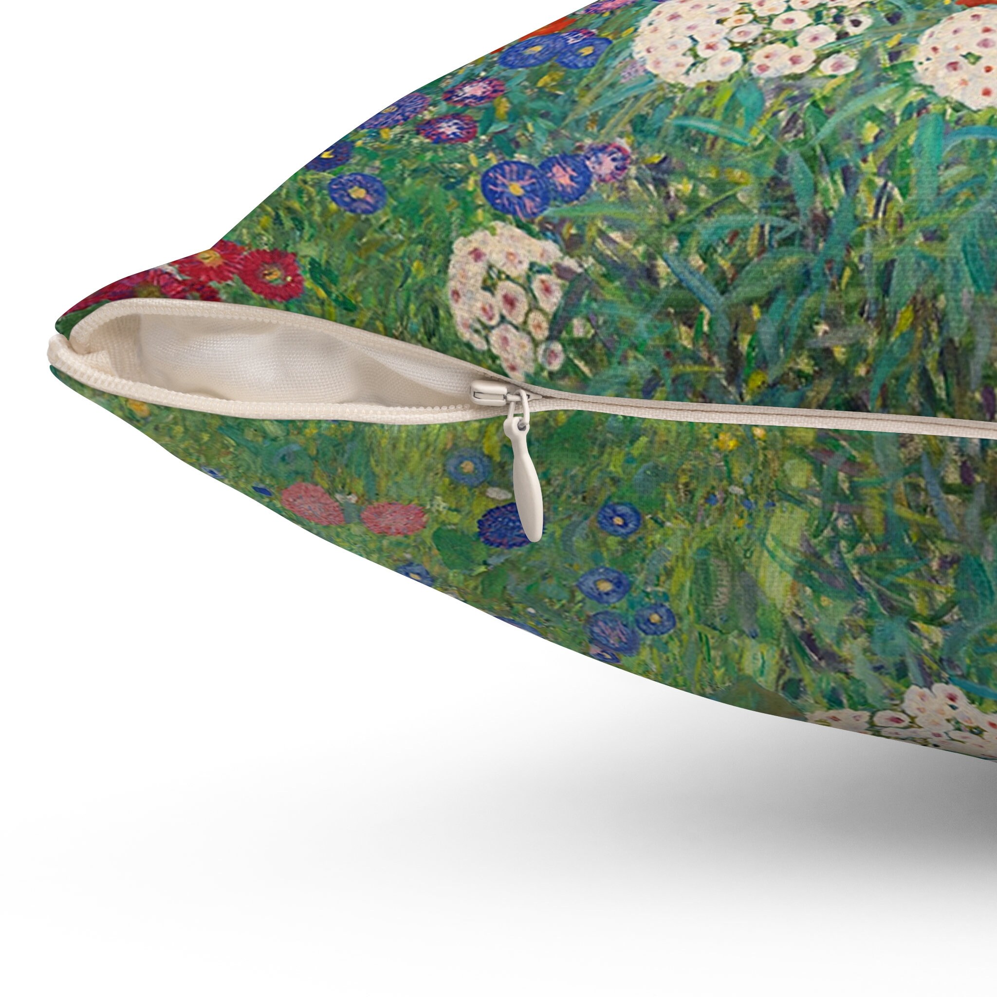 Gustav Klimt, Farm Garden, Sunflowers, Square, Pillow, Summer, Home ...