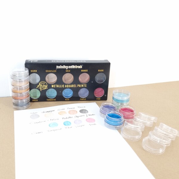 Metallic Watercolor - Etsy Australia