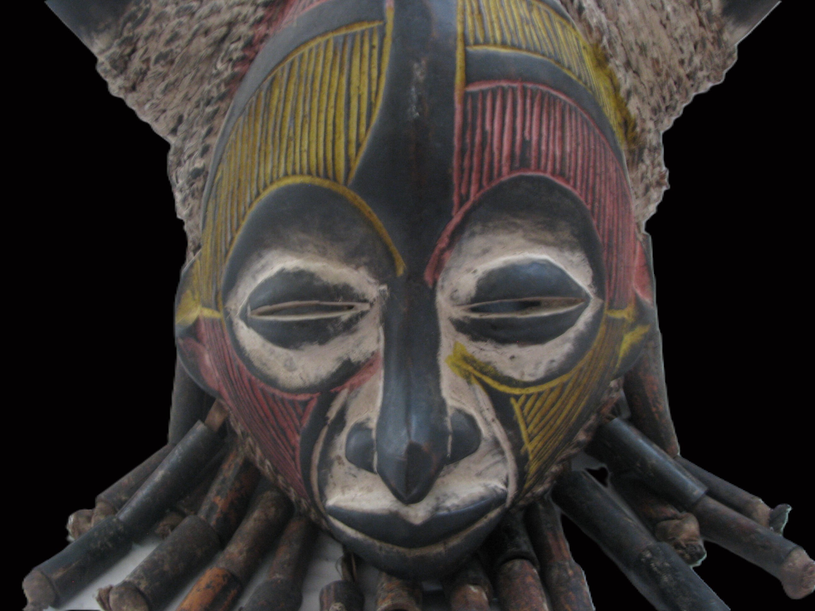 African Chokwe Tshokwe DRC Congo Mask Large Size International Delivery ...