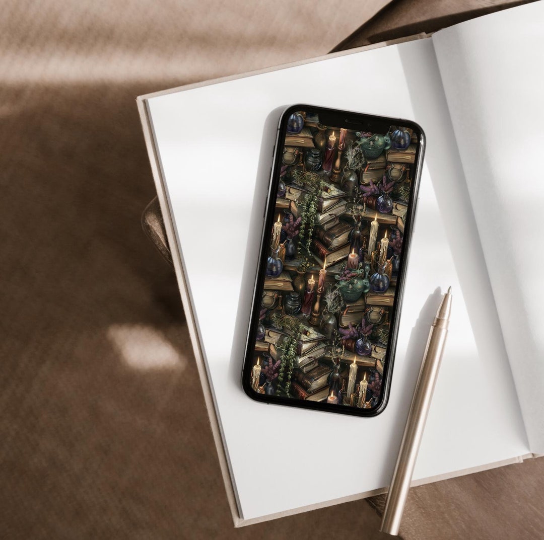 Witchy iPhone Wallpaper Background - Witch Phone Lock Screen Dark ...