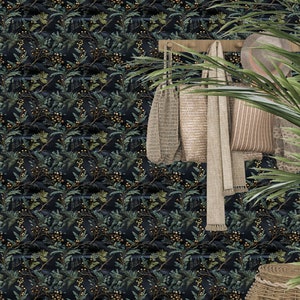 Botany Wallpaper Dark Juniper Forest Funky - William Morris, Moody ...