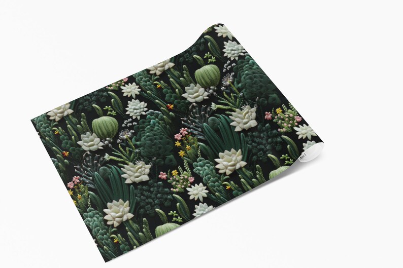 Botany Wallpaper - Dark Succulent and Cactus Funky Wallpaper - William ...