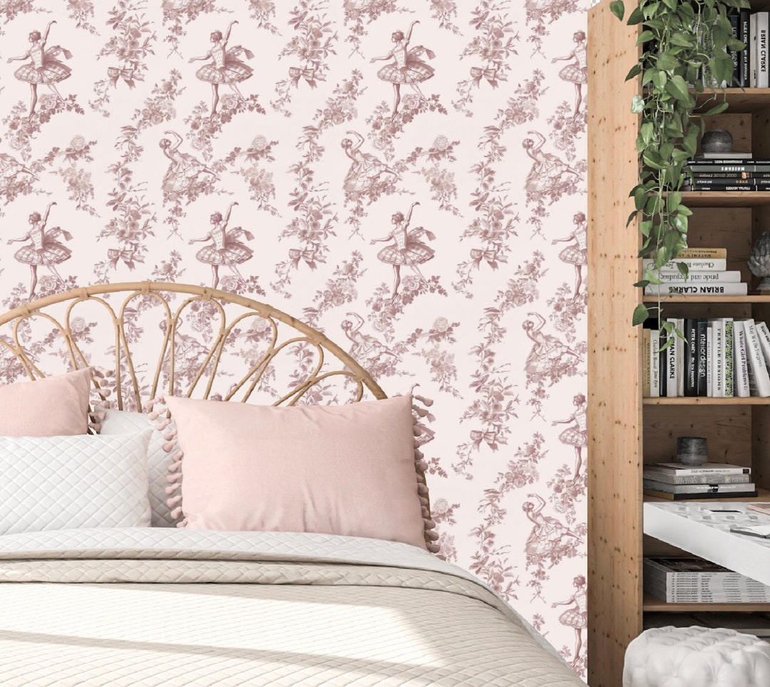 Colorful Pink Ballet Wallpaper, Girly Coquette Dancer Funky, Ballerina ...