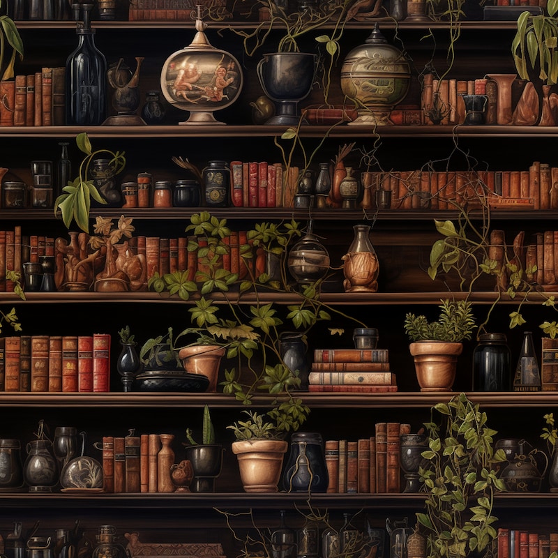 Apothecary Wallpaper - Etsy