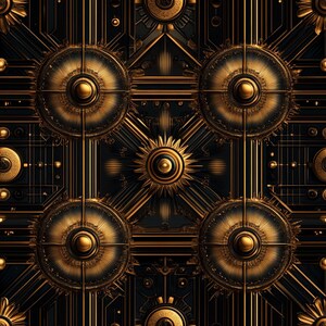 Art Deco 1920s Wallpaper - Dark Funky Moody Gothic Interior Decor, Jazz ...