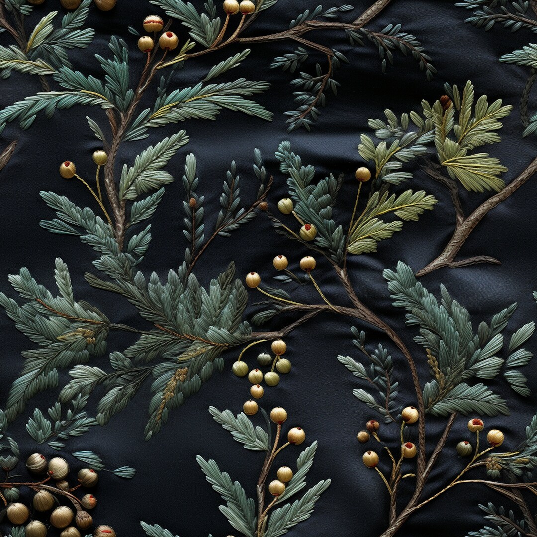 Botany Wallpaper Dark Juniper Forest Aesthetic Wallpaper William Morris ...