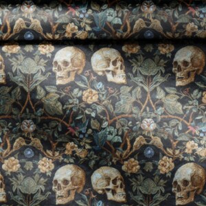 Skull Wallpaper - Dark Funky Wallpaper - William Morris Skull and ...