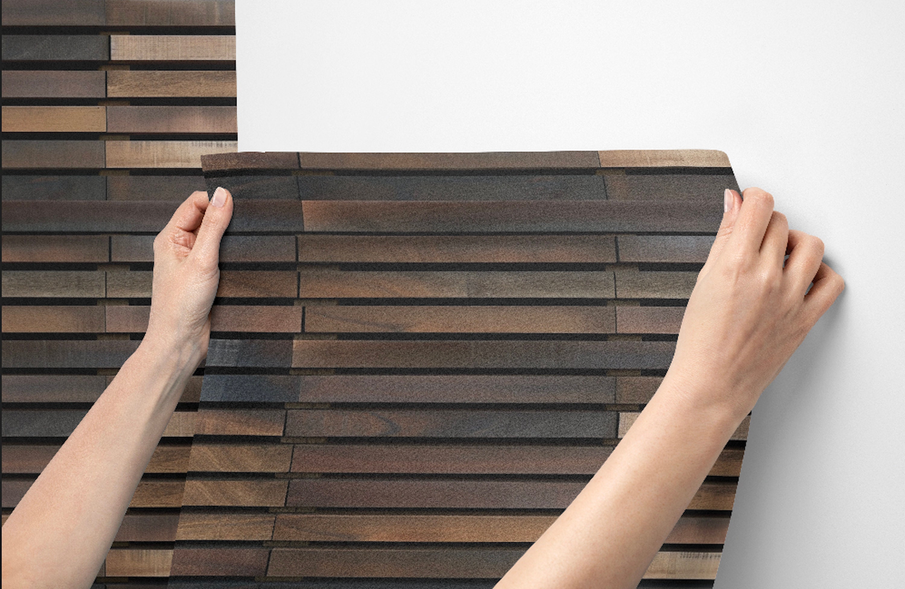 Wood Wallpaper Wooden Slat, Feature Accent Wall With Slats, Texture and ...